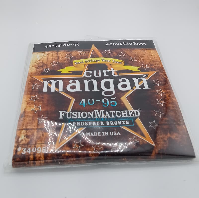 Curt Mangan Acoustic Bass Strings 40-95 Phosphor Bronze 34095 | Reverb