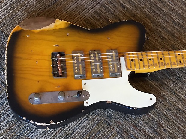 Nash GF-3 Tele 3 Lollar Gold Foil Pickups heavy relic aged | Reverb UK