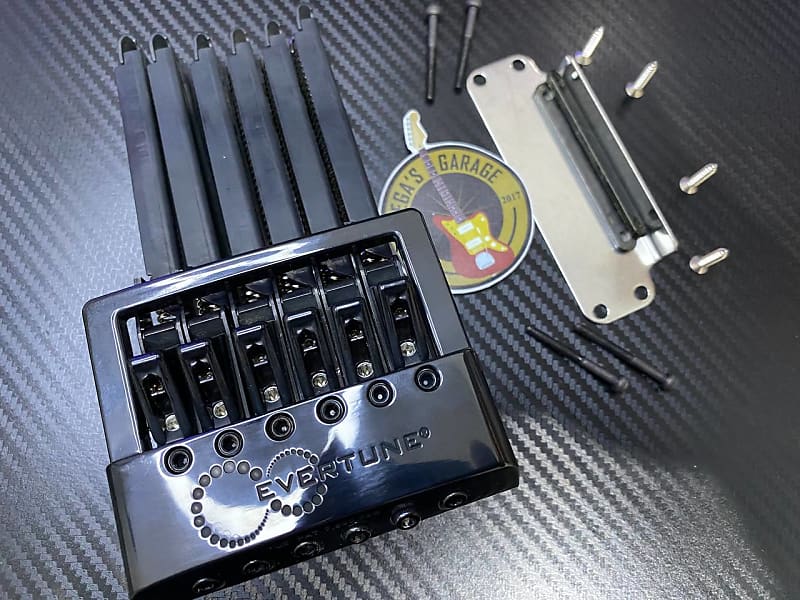 Evertune F Model 6 String Guitar Bridge Black | Foot plate | Reverb UK