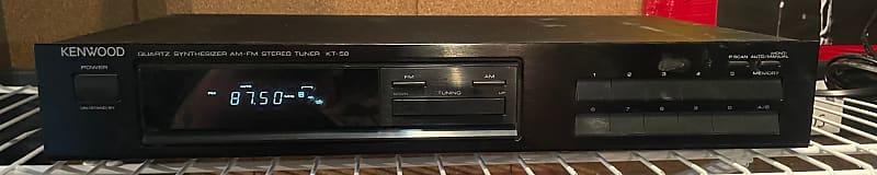 Kenwood KT-58 Quartz Synthesizer AM/FM Stereo Tuner Black | Reverb