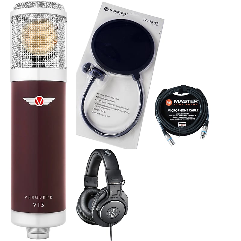 Vanguard V13 Gen2 Condenser Microphone w/ ATH-M30X | Reverb