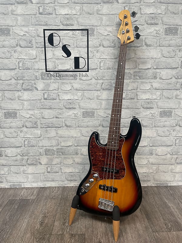 Squier Jazz Bass Guitar 4 String / Left Handed / 3 Colour | Reverb