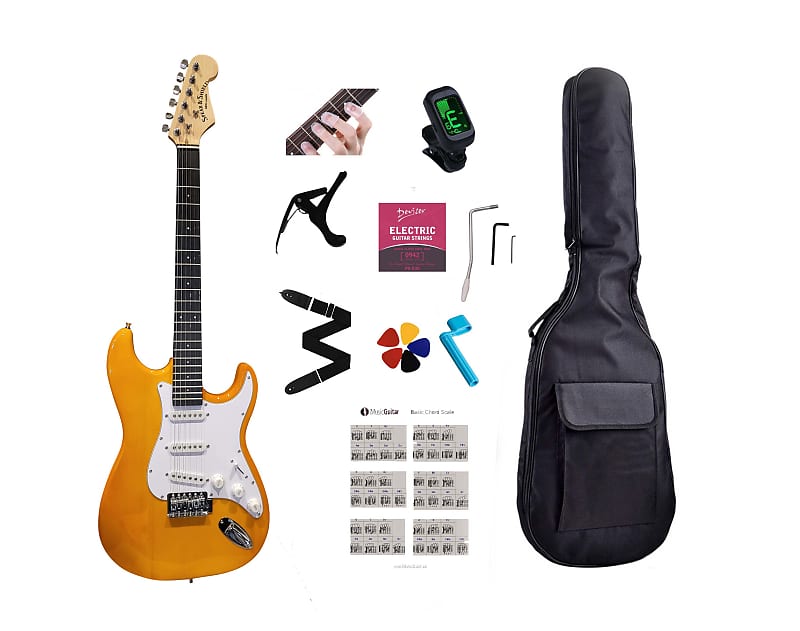 Electric Guitar 39 inch full size SSS Pickup Solid Body for | Reverb