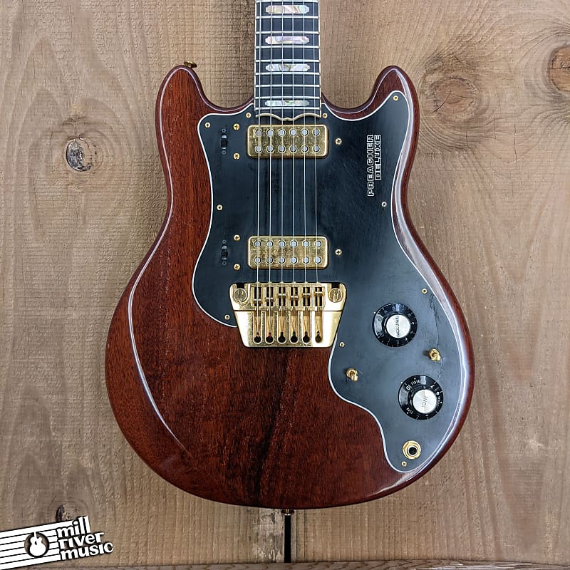 Ovation Preacher Deluxe Vintage Electric Guitar Natural | Reverb