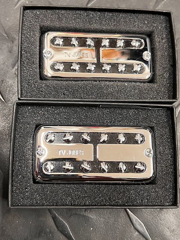 TV Jones Classic Plus Filtertron Pickups Set Chrome Universal | Reverb
