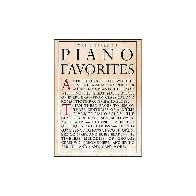 AMSCO: Library Of Piano Favorites | Reverb