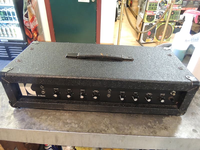 Kustom III Bass 1980's Black | Reverb