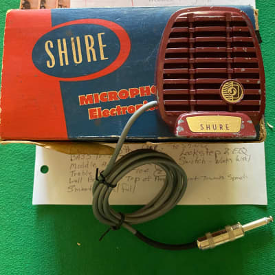 Shure 710 S Crystal box/data sheet all original rare stand | Reverb