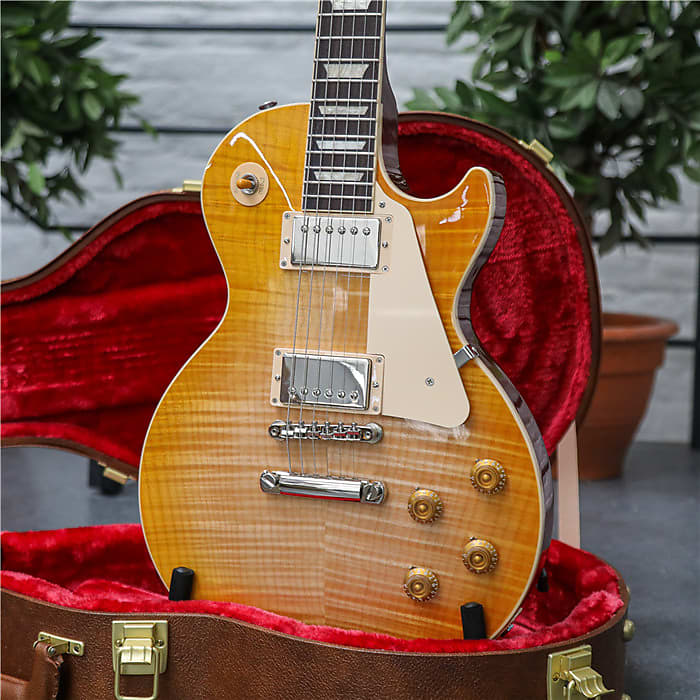GIBSON Les Paul Standard 50's Custom Shop Top Lemon Burst | Reverb UK