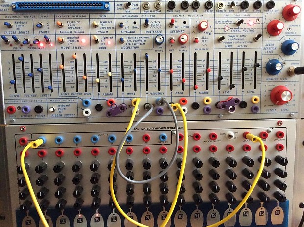 Buchla 208 music easel and Serge TKB modular analog synth and | Reverb
