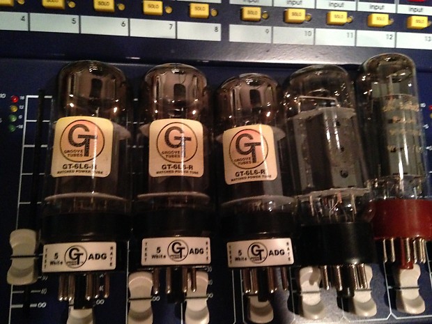 Groove Tubes GT-6L6-R white ADG matched power tubes 2000's | Reverb