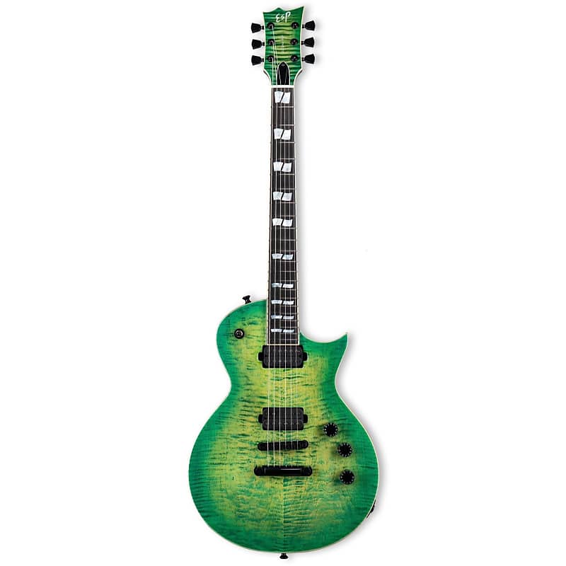 ESP USA Eclipse Electric Guitar - Lime Burst | Reverb