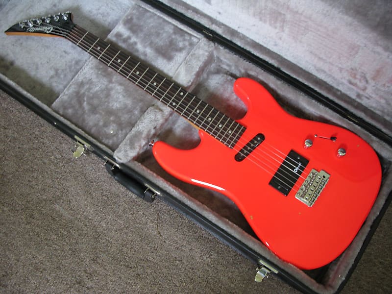 Charvette by Charvel Model 100 in Neon Orange / 1990 | Reverb UK