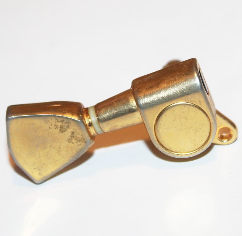 Vintage 1980's Jin Ho Gold Tuner Tulip Button Tuning Machine | Reverb