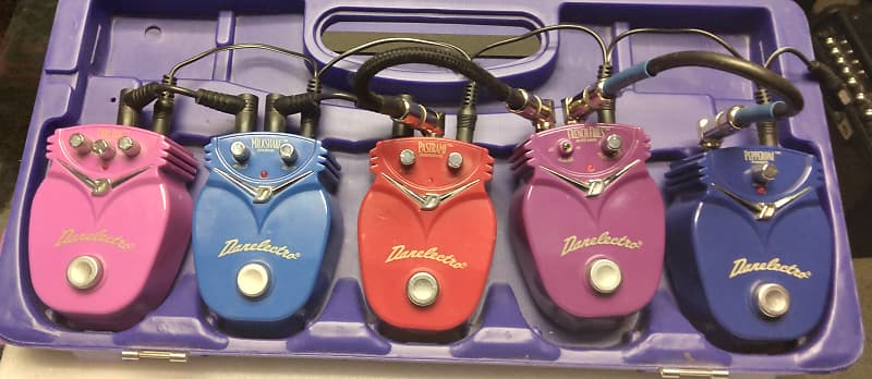 Danelectro Mini Effects Pedal Board w/Pedals 2000s - Purple | Reverb