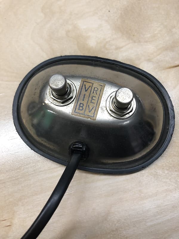 Vintage Fender Tremolo / Reverb Footswitch Silver | Reverb
