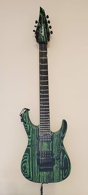Jackson 7 String 2021 Ash green and black | Reverb