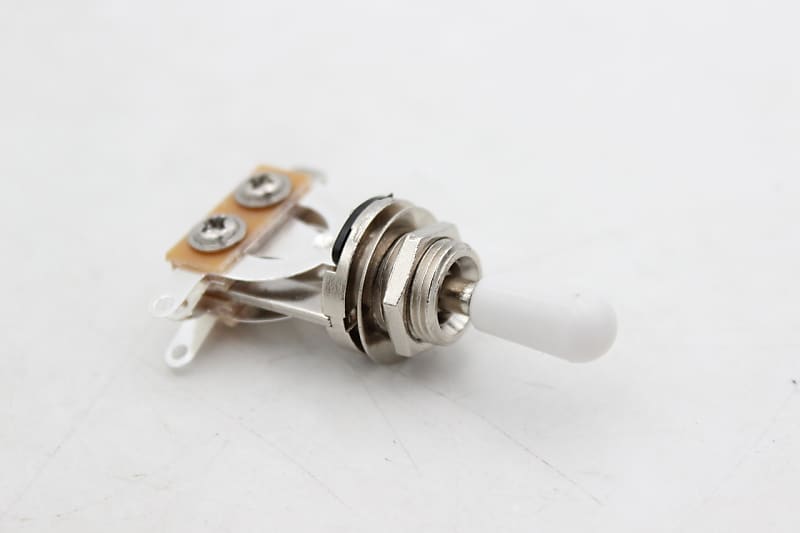 3-way Guitar Toggle Switch for LP - Chrome w/ White Tip | Reverb