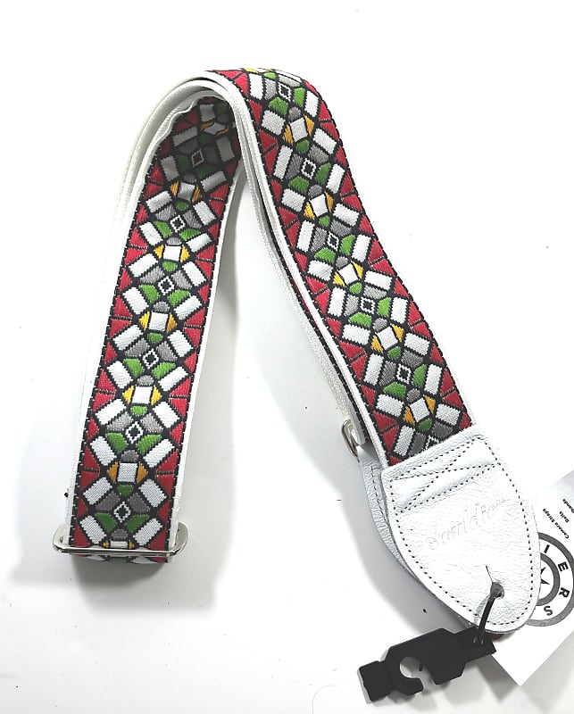 Souldier Guitar Strap (soldier) - Stained Glass Red Handmade | Reverb