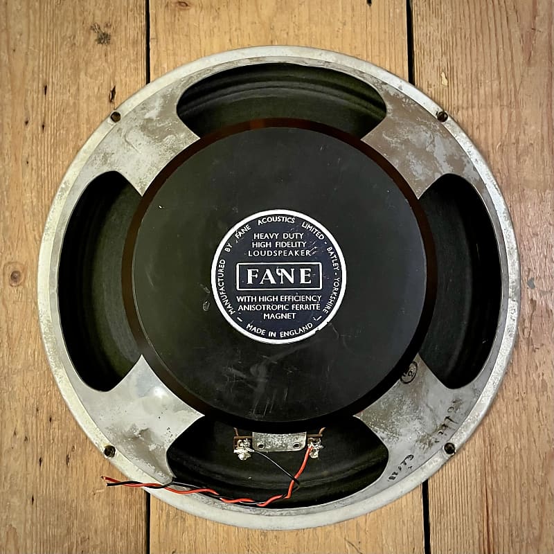 Vintage Fane guitar speaker 50 Watt @ 8 ohms - Pulsonic cone | Reverb