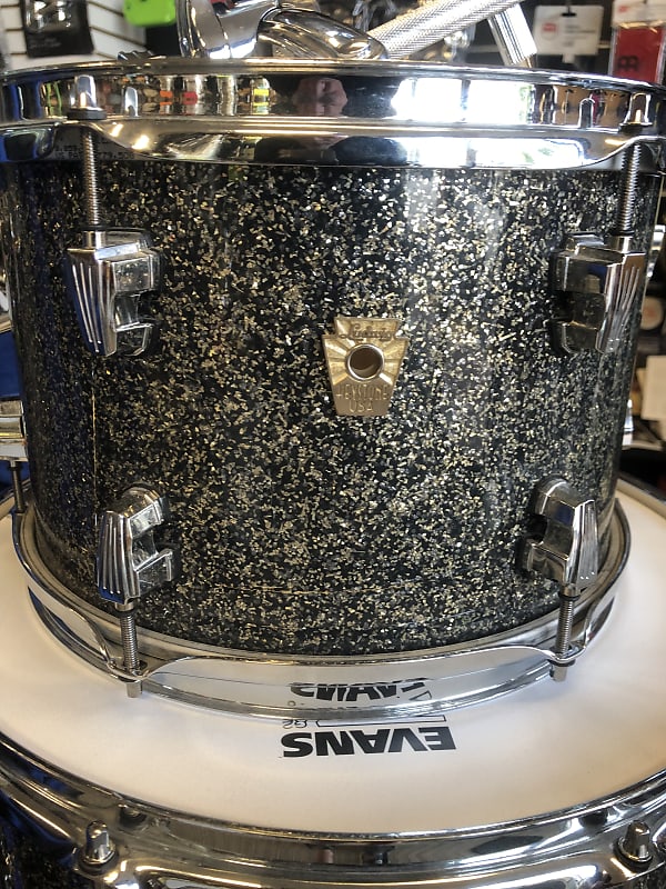 Ludwig keystone USA kit 2010-2017 - Black & Gold Sparkle | Reverb