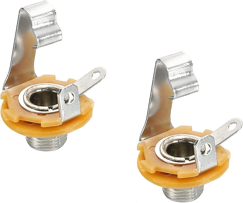 Guitar Input Jack 1/4" Stereo Jack Mono Panel Mount Socket | Reverb