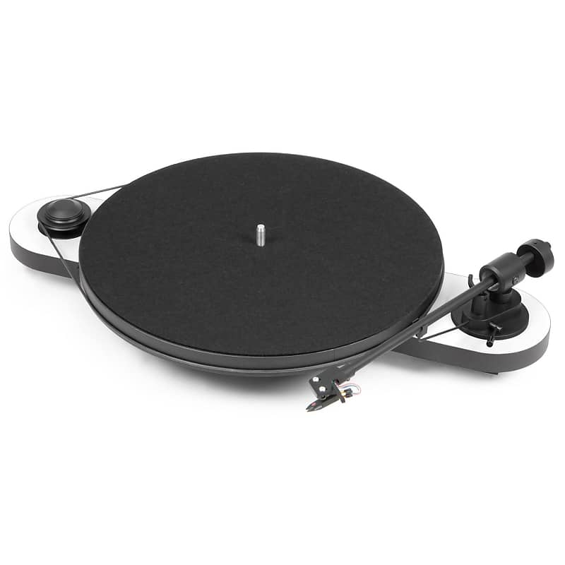 Pro-Ject: Elemental Turntable - White / Black | Reverb