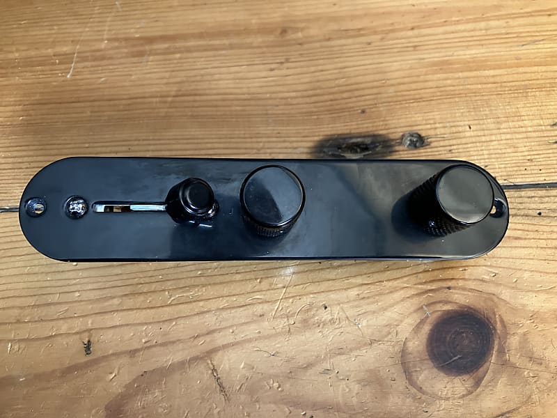 Unbranded Black Finish Telecaster Guitar Loaded Control Plate | Reverb