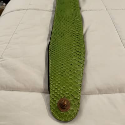 Custom made python strap 2019 Green pate | Reverb