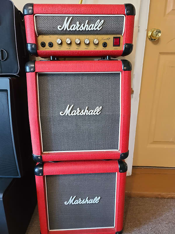 Marshall lead 12 full mini stack 1986 RED | Reverb