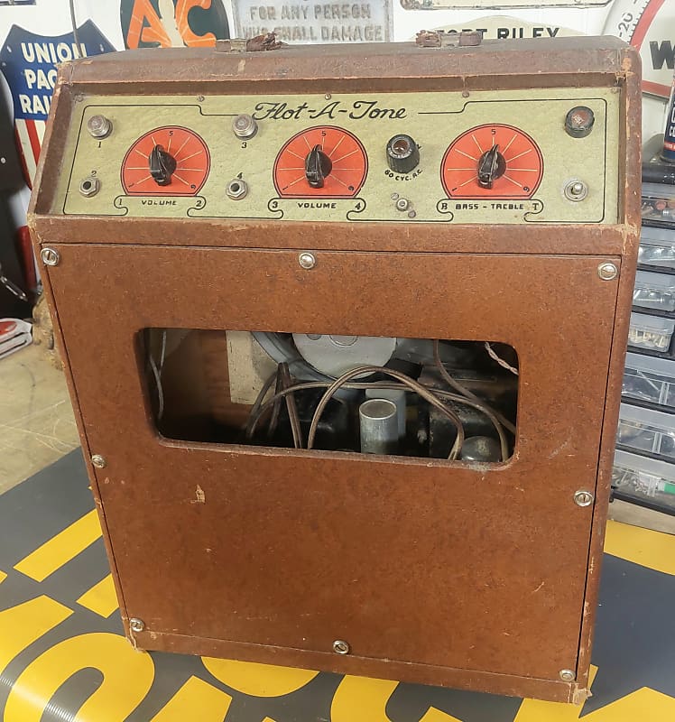 Rare Vintage 1951 Flot-A-Tone 12" Guitar Tube Amplifier | Reverb