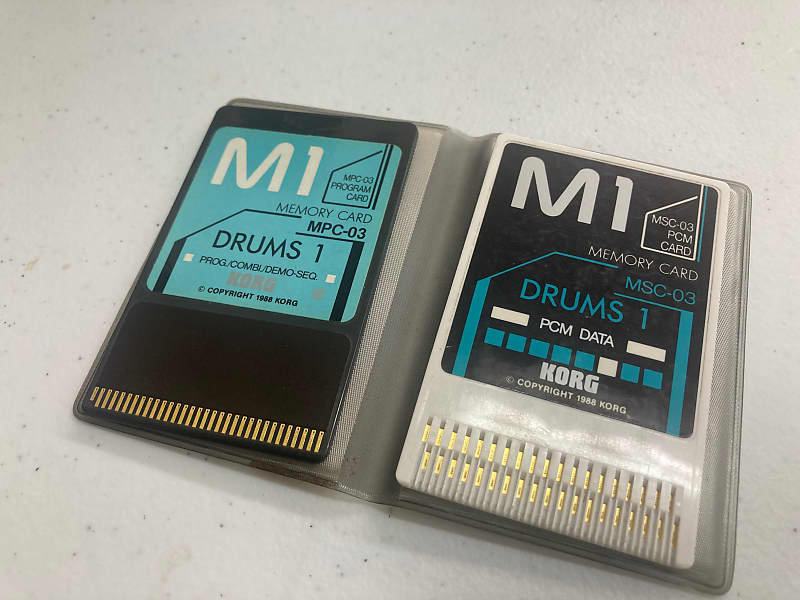 Korg Drums 1 Rom Card Set For M1 Program And Pcm Data Reverb