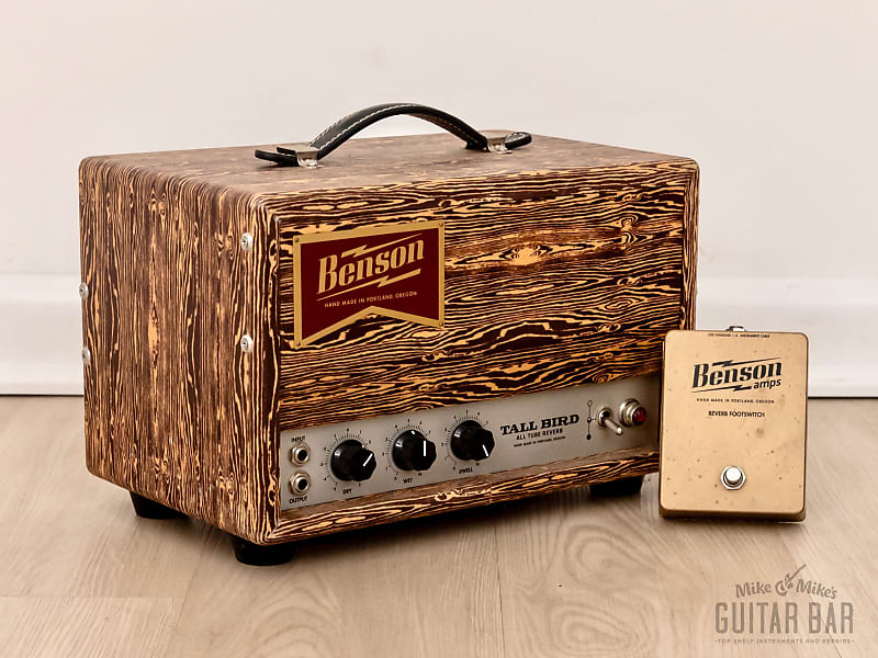 Benson Tall Bird Tube-Driven Spring Reverb Unit, Faux Wood | Reverb