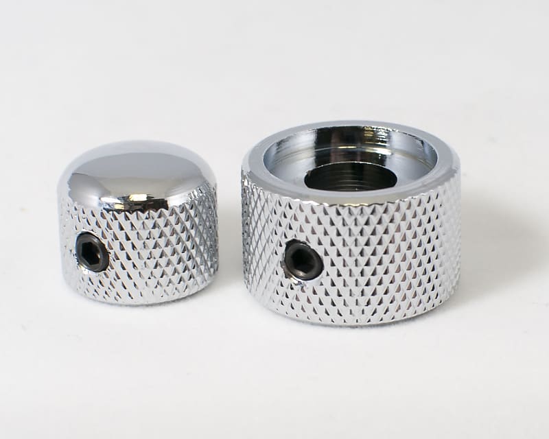 Concentric Stacked Metal Dome Knob - Chrome DOME | Reverb
