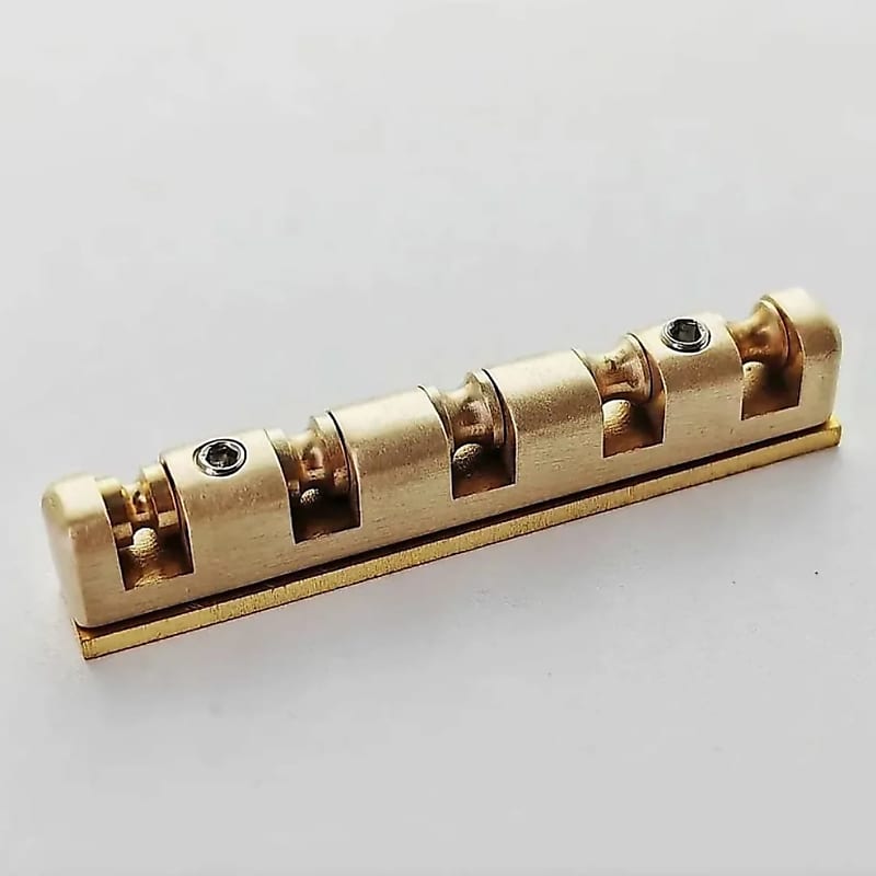 Adjustable Brass 5 String Bass Nut 45MM with Roller Saddles | Reverb
