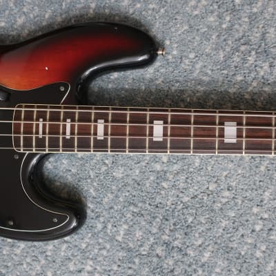 Vintage 1970s Teisco Lyle Jazz Bass Big MIJ Japan Sunburst | Reverb