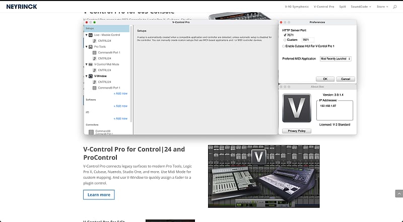 Neyrinck V-control Pro v2 Standard 2022 | Reverb