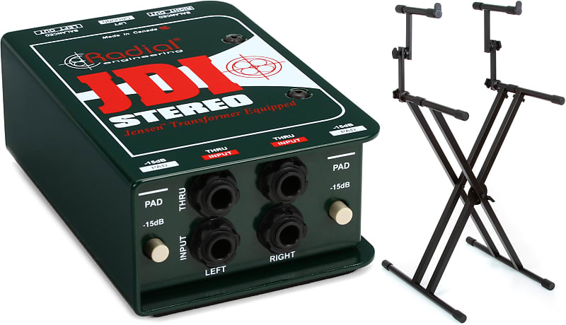 Radial JDI Stereo Jensen-equipped 2-channel Passive | Reverb