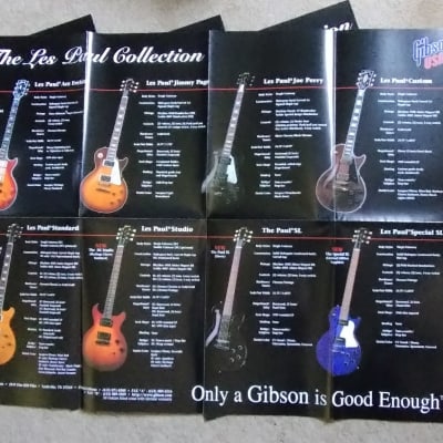 Gibson Poster : Les Paul collection with Joe Perry | Reverb UK