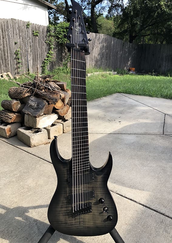 Agile Pendulum Pro 8 string Multiscale 82527 Black Flame | Reverb