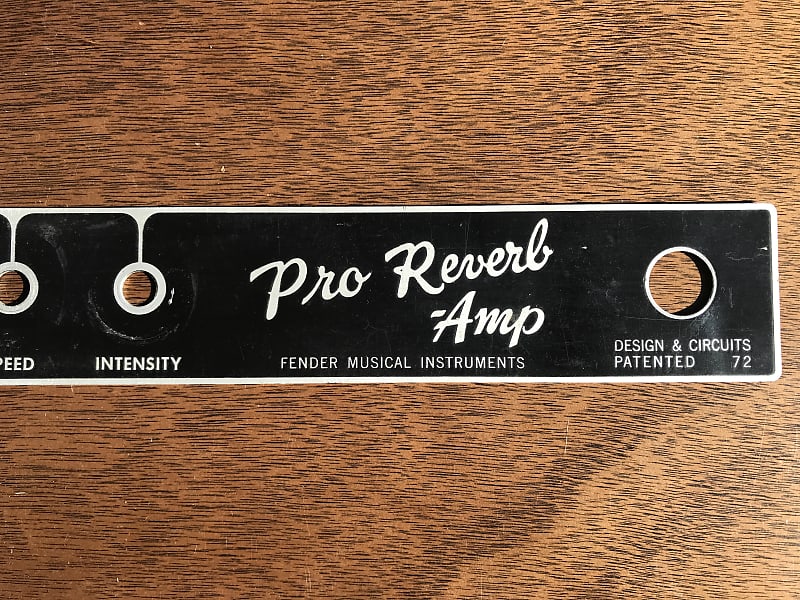 Fender Pro Reverb Faceplate | Reverb