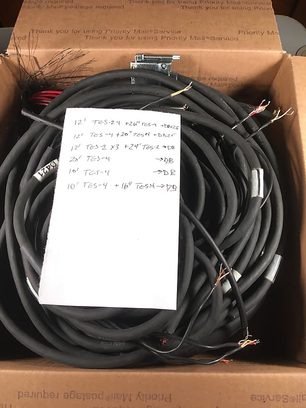 Redco DB25 snakes 24, 8 channel Mogami patch cable | Reverb