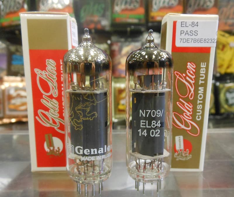 Genalex Gold Lion Premium Matched EL84 Power Tube Duo | Reverb