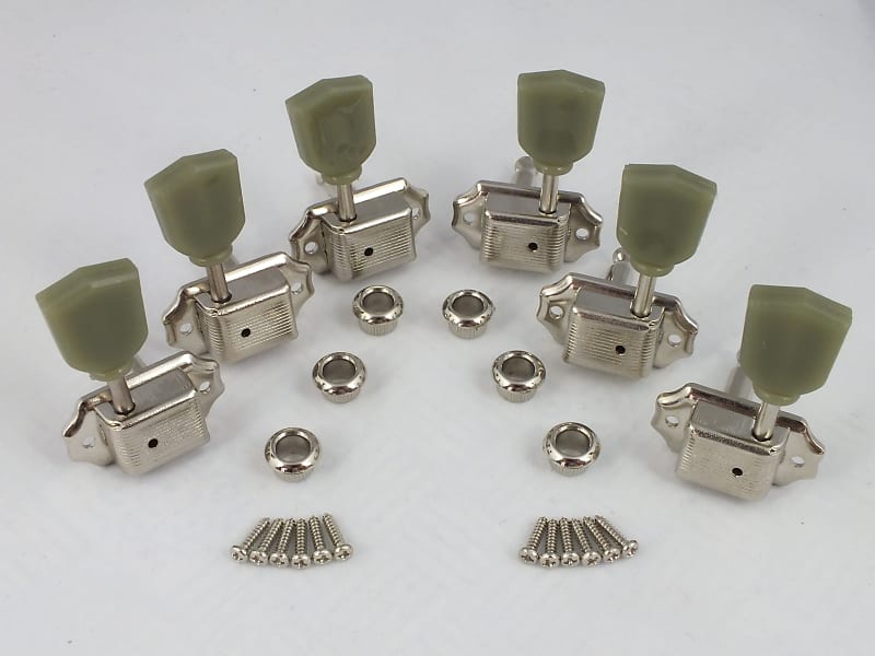 Nickel Vintage Machine Heads 3 a-side Tuners for Gibson | Reverb UK