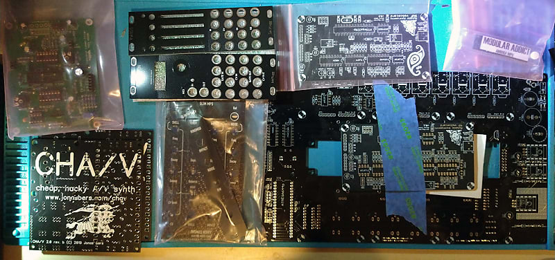 DIY PCB Euro rack synth backlog - over $500 value 2022 | Reverb