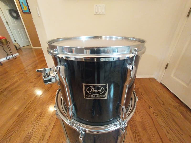 Pearl Export 12 Round X 10 Inch Rack Tom, Black Lacquer | Reverb