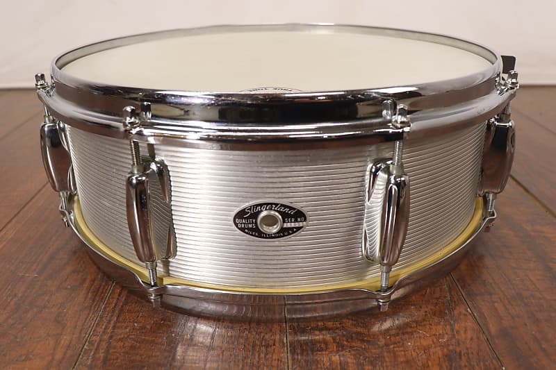Slingerland 5x14" 8-Lug Aluminum Snare Drum with Rapid | Reverb