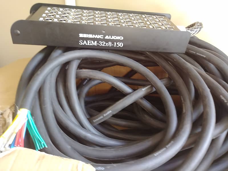 32 Channel Snake Seismic Audio SAEM-32x8-150 2019 Black | Reverb