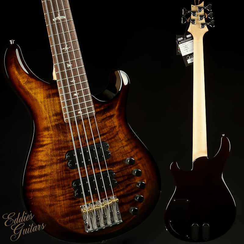 PRS Grainger 5 String Bass - Black Gold Smokeburst | Reverb