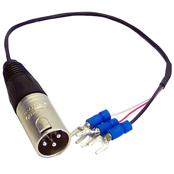 Redco Fork Terminal Adapter Cable, 2'/NC3MX Male XLR | Reverb